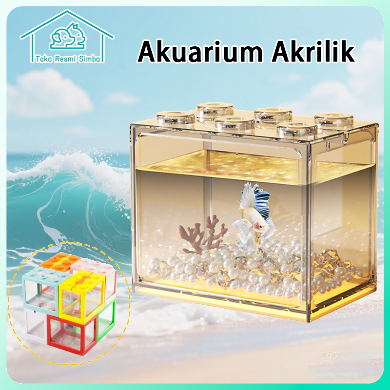 Jual Akuarium Akrilik Modular 16x15x11cm - Desain Super Tipis ...