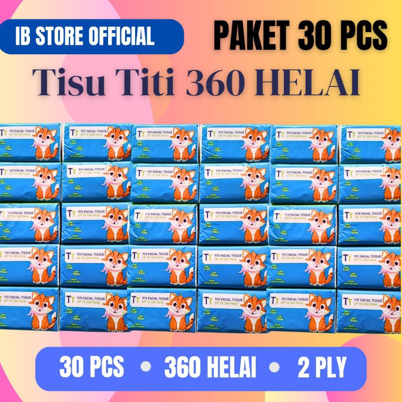 Jual ( PAKET 30 PCS ) Tissue Titi Tisu Wajah 360 HELAI | Shopee Indonesia