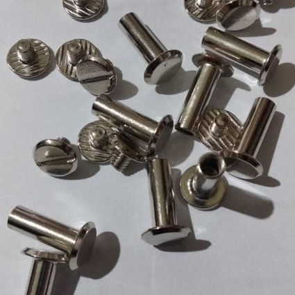 Jual BAUT 1,5cm dan 2cm berserta screw nya sepasang untuk jepit menu ...