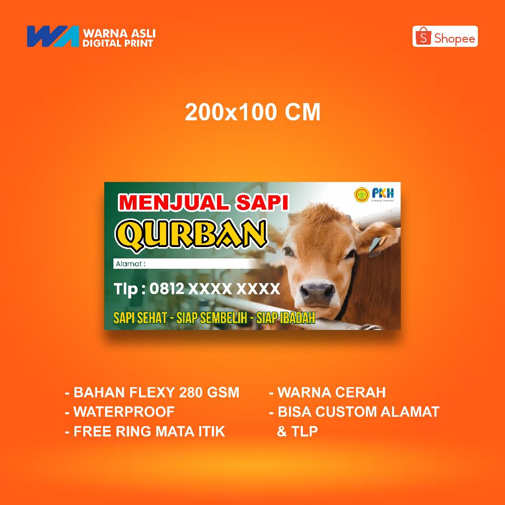 Jual BANNER QURBAN/SPANDUK QURBAN/SPANDUK JUAL HEWAN QURBAN | Shopee ...