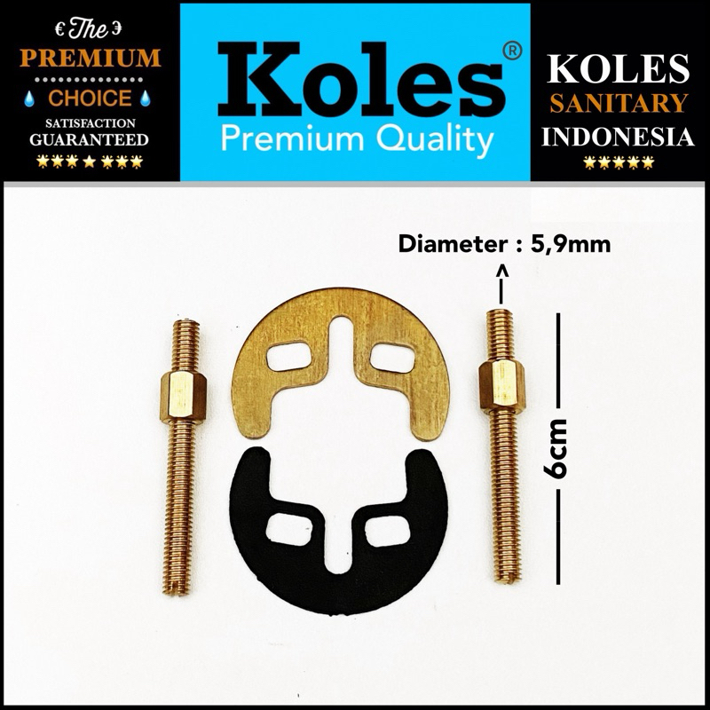Jual KOLES 601 Baut Pengencang Kran Wastafel Keran Sink Mixer Panas ...