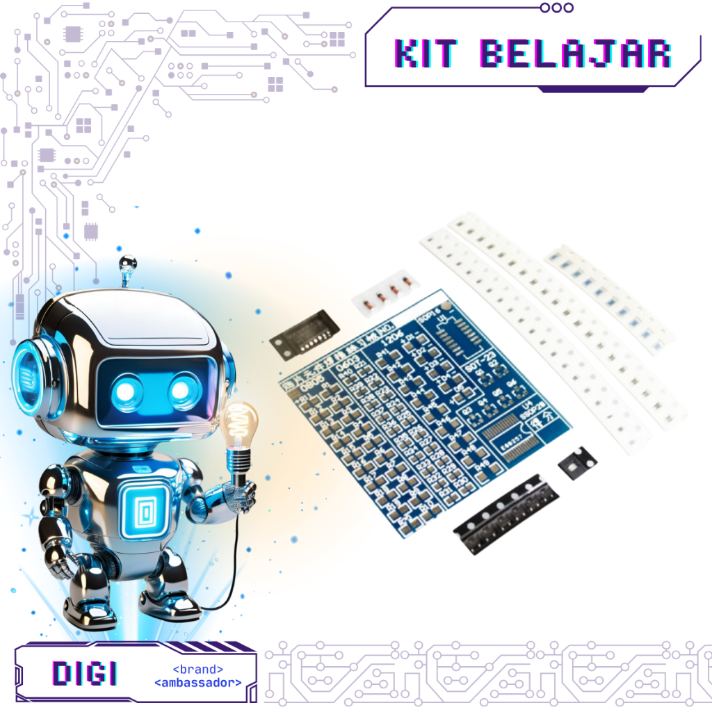 Jual Kit Belajar Solder SMD Kecil - SMD Solder Practice Small - Digibot ...