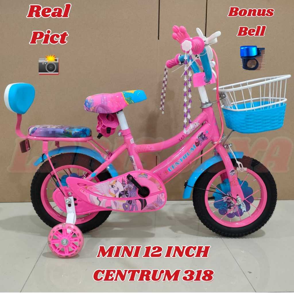 Jual SEPEDA ANAK PEREMPUAN MINI 12 INCH CENTRUM 318 KUDA PONY MUSIK ...