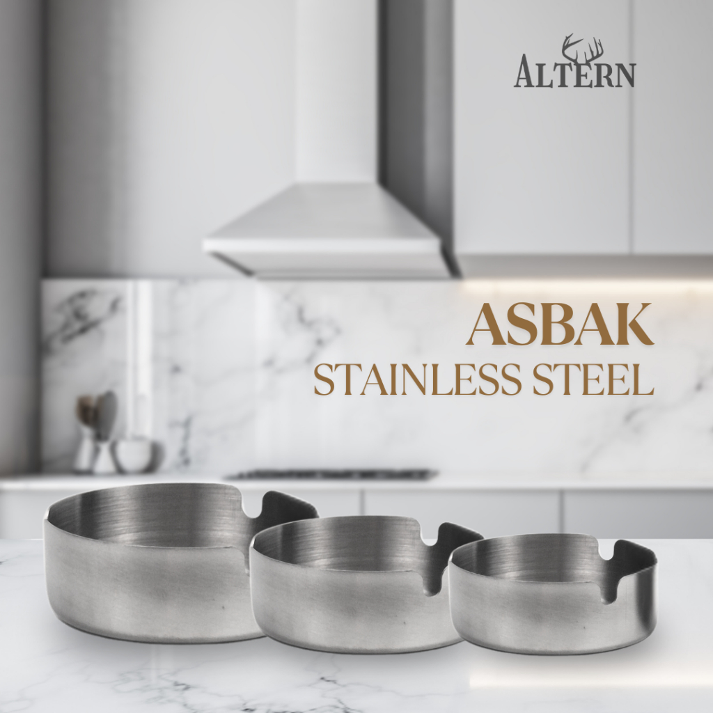 Jual Calypso Asbak Cafe Stainless Steel Anti Karat 8-12cm | Shopee ...
