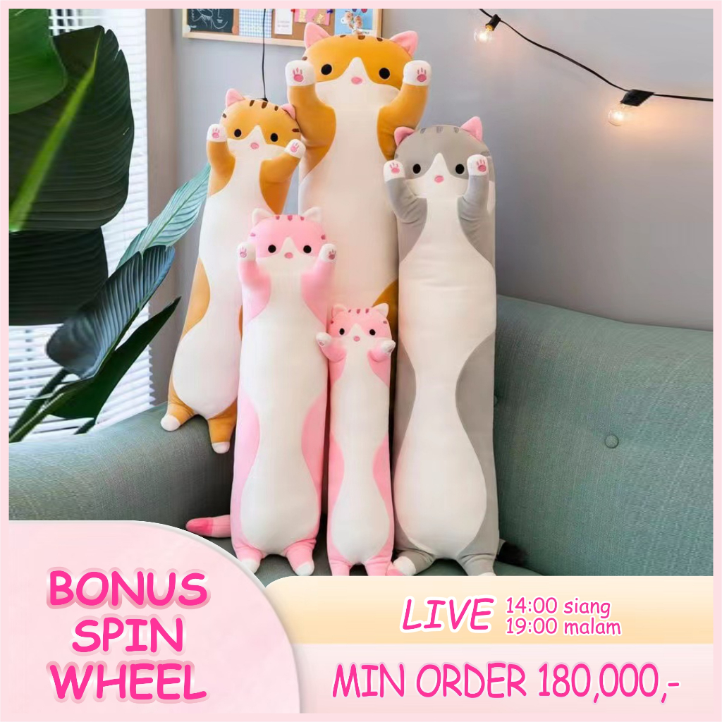 Jual Boneka Mewah Boneka Kucing Boneka Bantal Guling Boneka Miniso Kado ...