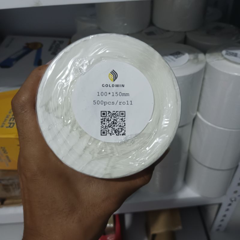 Jual Kertas label thermal 100 x 150 mm 500pcs kertas printer label ...