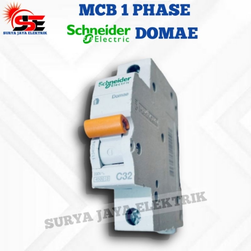 Jual MCB Schneider domae 1phase 2A 4A 6A 10A 16A 20A 25A 32A 40A 50A 63A | Shopee Indonesia
