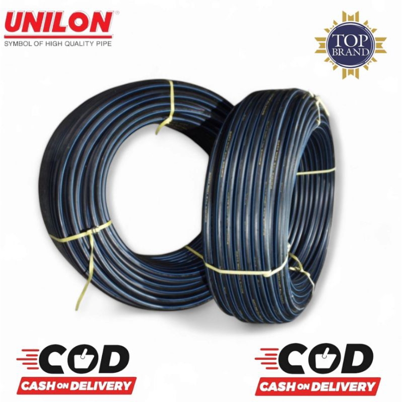 Jual pipa HDPE merk unilon ukuran 32mm atau 1" inch panjang 50 meter ...