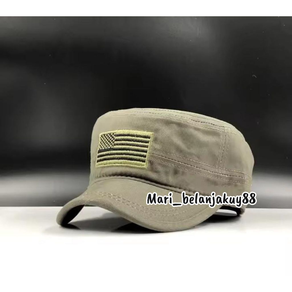 Jual Topi Komando Militer USA Cotton Rapel Pria Wanita Model Terlaris ...