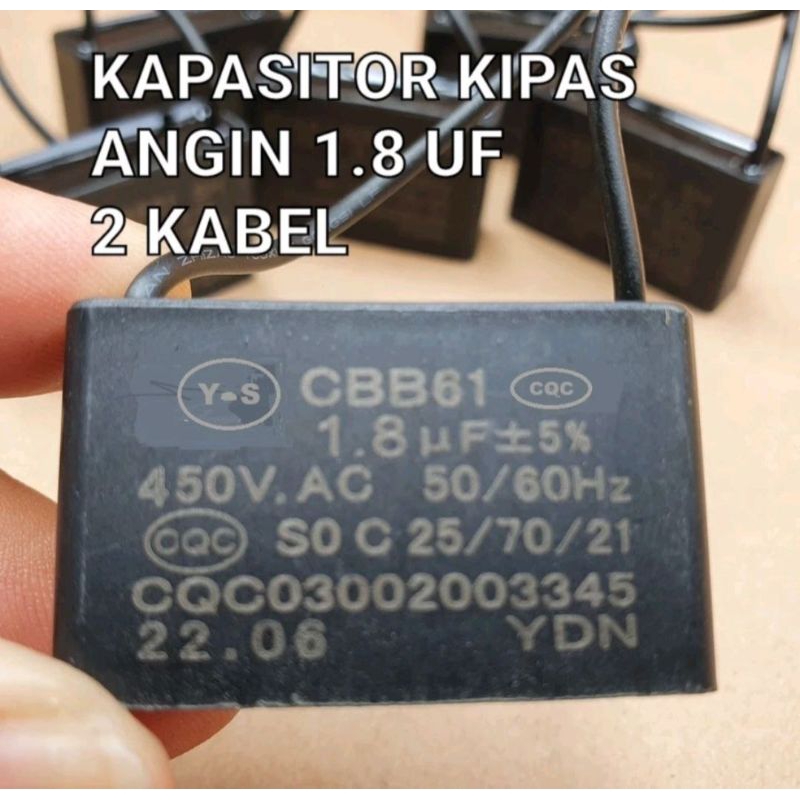 Jual kapasitor kipas angin cosmos cbb61 1.8uf 1.5uf 1.2uf 2uf 2.5uf 3uf 3.5uf 4uf 5uf 6uf ...