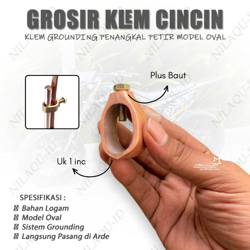 Jual Ciasaatcisarua Clamp Grounding Klem Besi Arde Grounding Kleman 1 ...