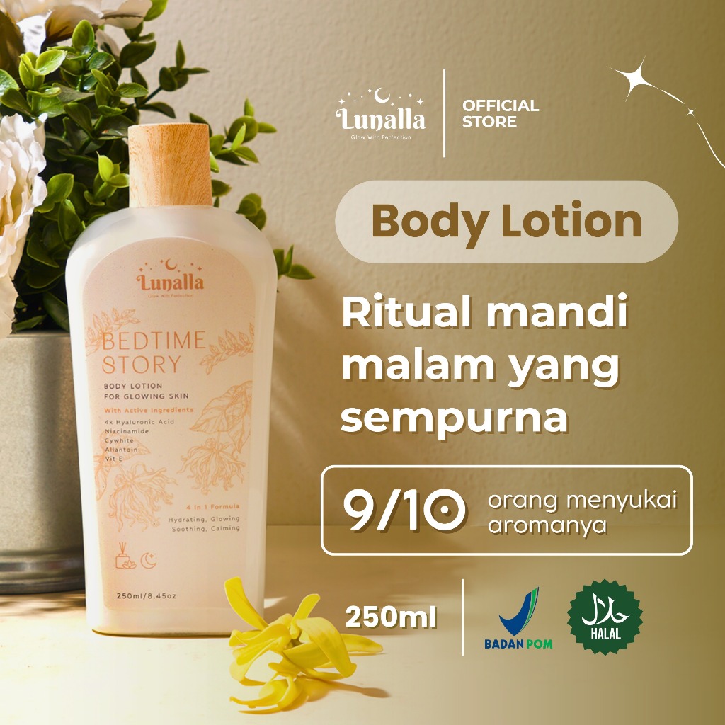 Jual LUNALLA Bedtime Story Body Lotion 250ml - Hand Body Aromaterapi ...
