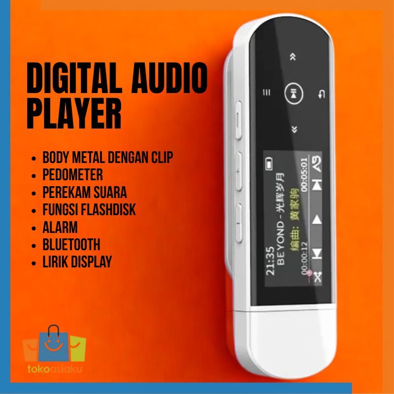 Jual Digital Audio Player DAP MP3 Player Bluetooth 5.0 Sport Pedometer ...