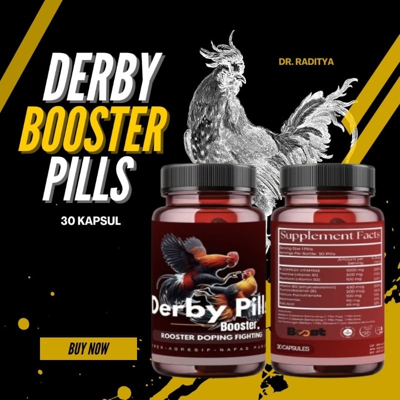 Jual DERBY PILLS BOOSTER ORIGINAL POWER UP 7X By BOOST Doping Ayam ...