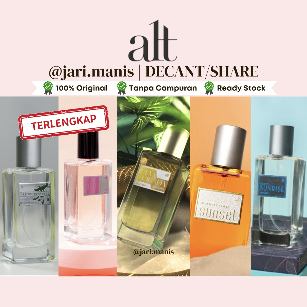 Jual decant share Alt Moroccan Sunset intense joie teatime tester ...