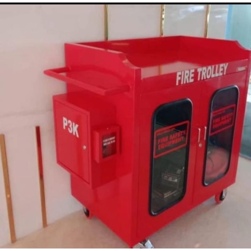 Jual FIRE TROLLEY DENGAN KOTAK P3K | Shopee Indonesia