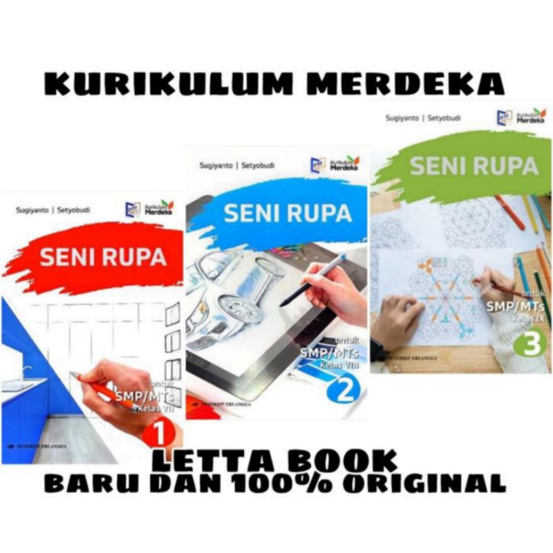 Jual BUKU SENI RUPA KELAS 7 8 9 SMP/MTs ERLANGGA KURIKULUM MERDEKA | Shopee Indonesia