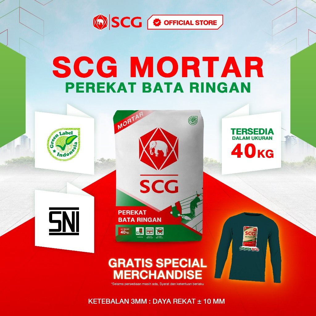 Jual SCG Mortar Perekat Bata Ringan 40 Kg Area Bogor - 1 DO (200 sak ...