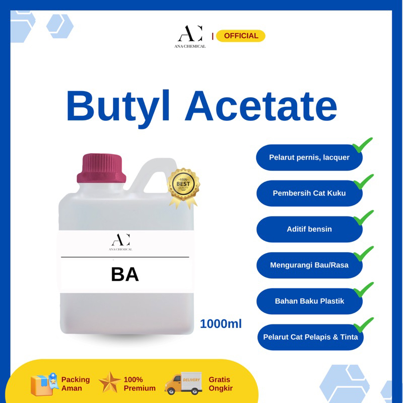 Jual Butyl Acetate 500ml | Butil Asetat Murni | Solvent BA by Ana ...