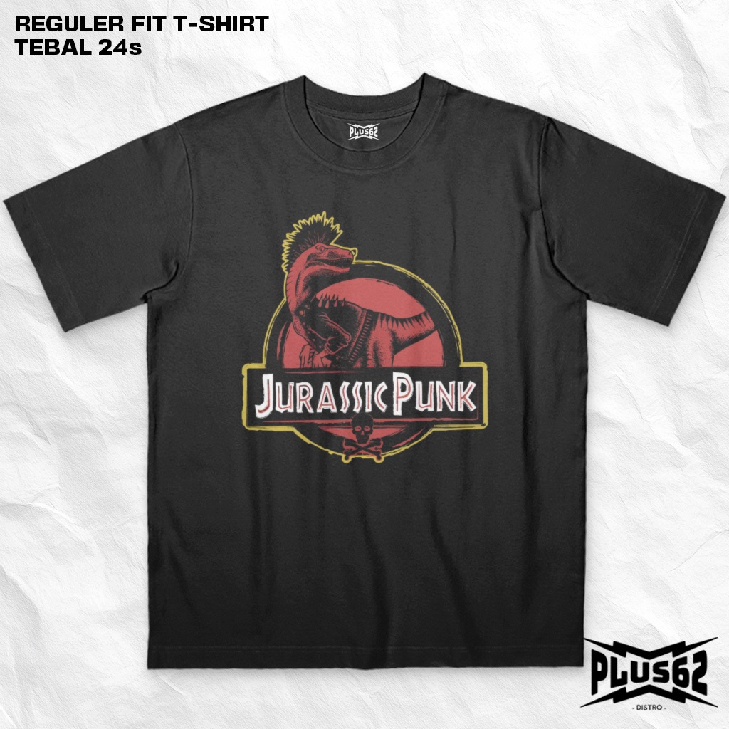 Jual Plus62 Distro - Kaos Premium Tebal 24s Original Series Plesetan - Jurassic Punk - ED0007 ...