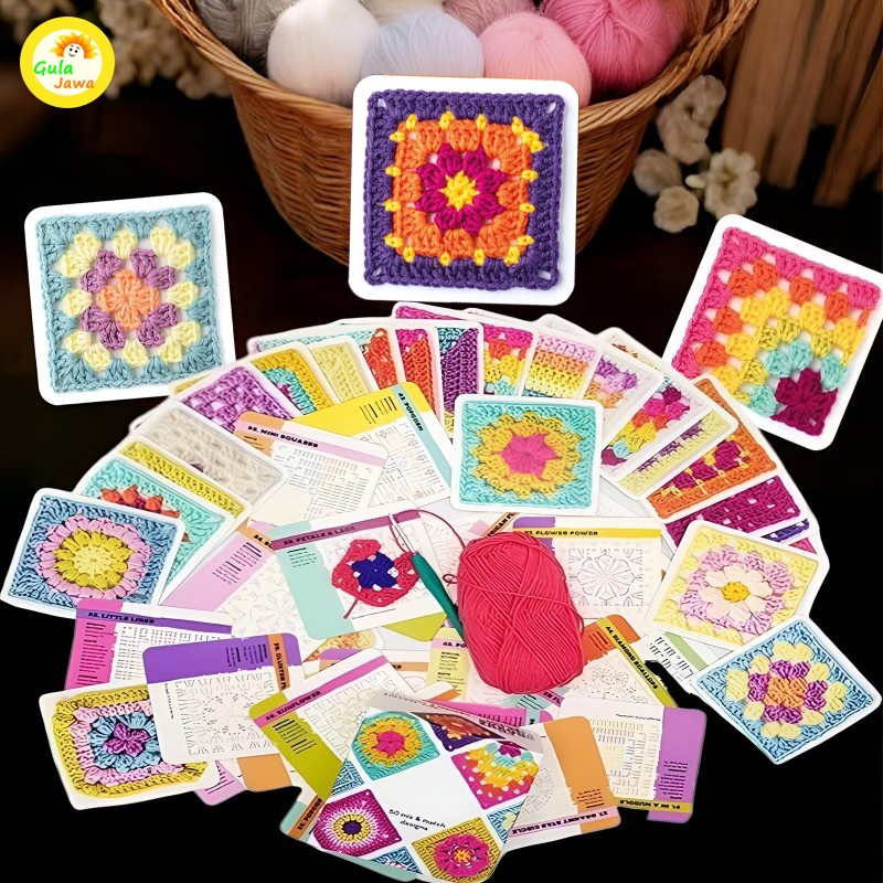 Jual Crochet Pattern Book 50pcs Rajut Pattern Book Crochet Tutorial ...
