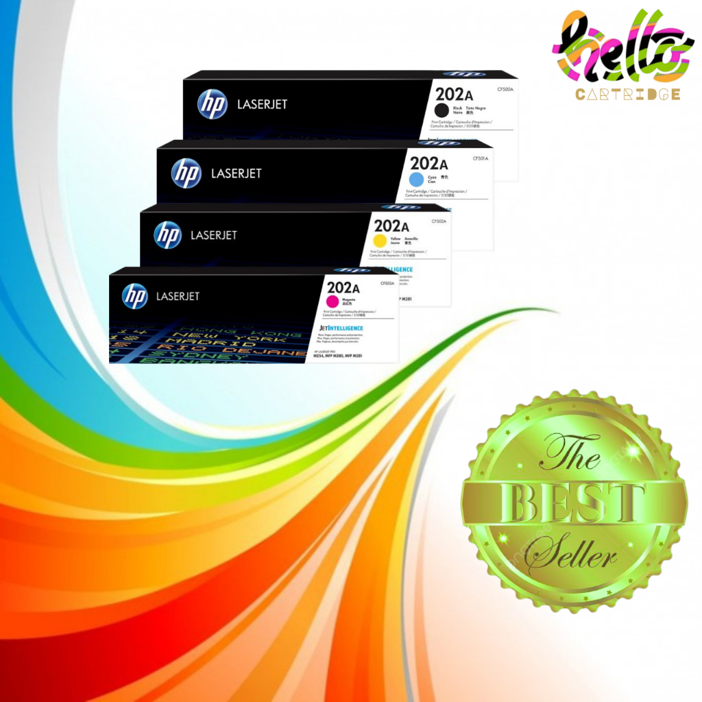 Jual Toner HP 202A 1Set Cartridge Original Printer Pro M254 | Shopee ...