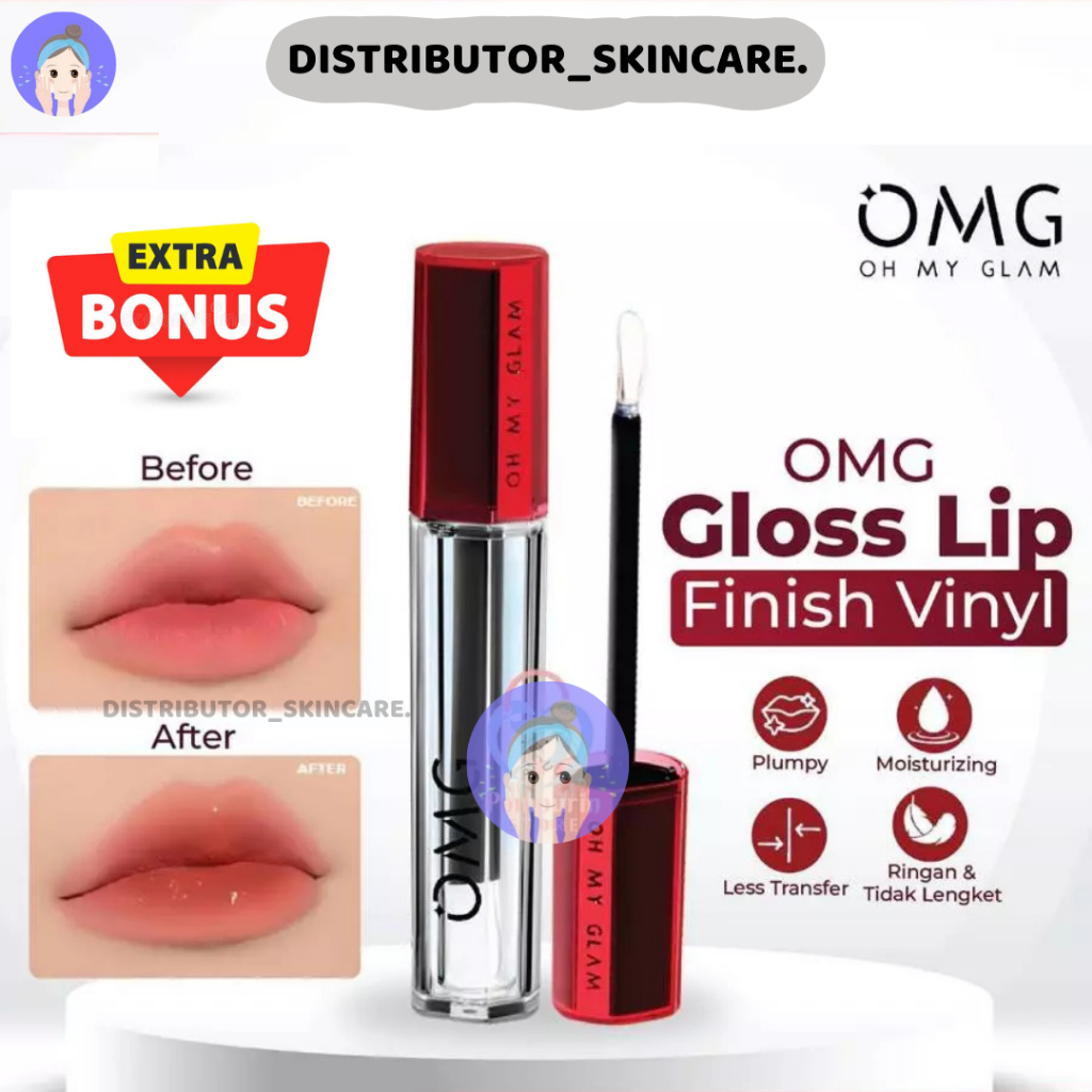 Jual OMG LIP VINYL | OMG Gloss Lip Finish | Lip Gloss OMG Oh My Glam ...