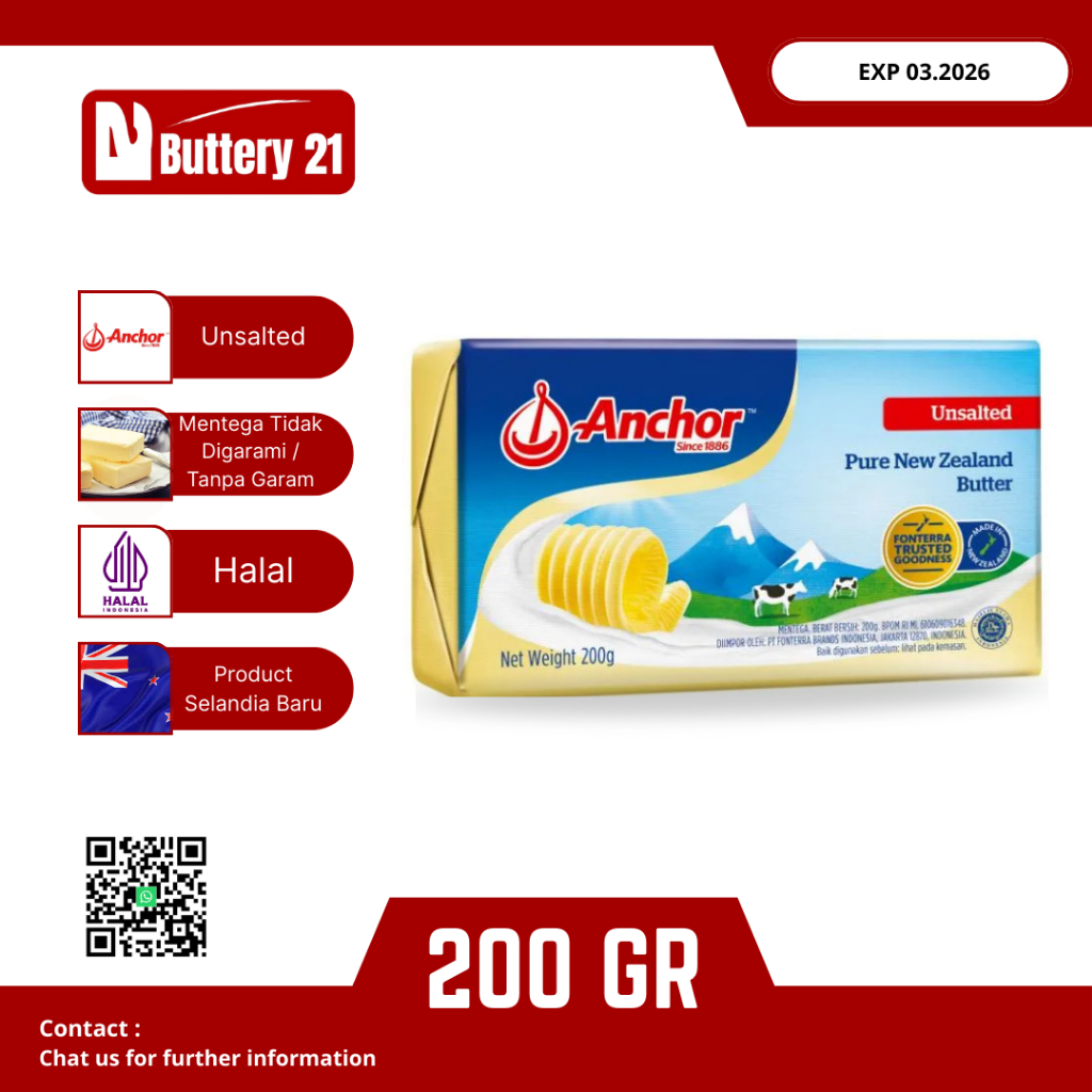 Jual Anchor Unsalted Butter Terlengkap & Harga Terbaru Mei 2026 ...