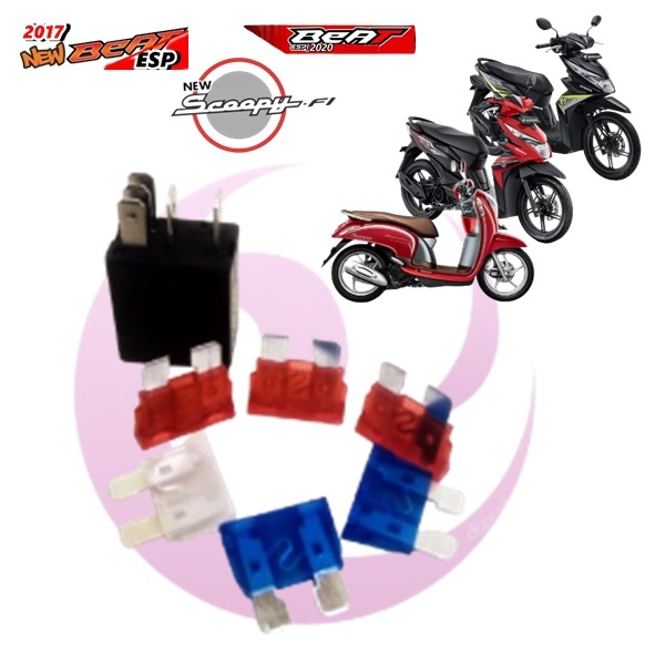 Jual Relay Stater Pengisian Kaki 5 Beat fi Scoopy esp Beat esp Beat ...
