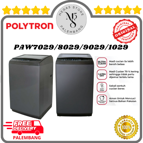 Jual Mesin Cuci Polytron 1 Tabung 7KG, 8KG, 9KG, 10KG - PAW7029TS/TY /PAW8029TS/TY /PA | Shopee ...