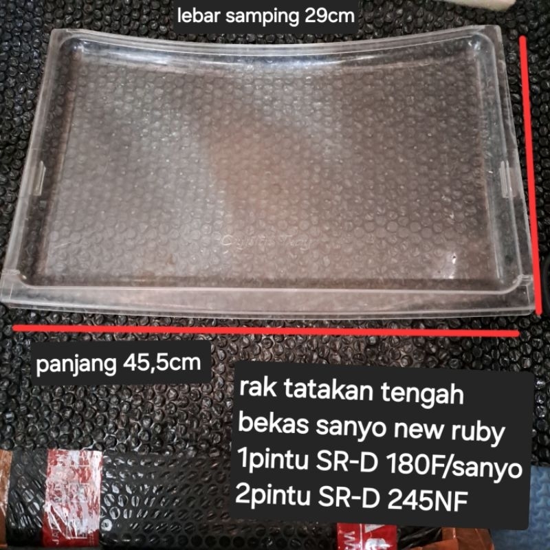 Jual Rak bekas SANYO NEW RUBY 1pintu model SR-D 180F/SANYO 2PINTU SR-D ...