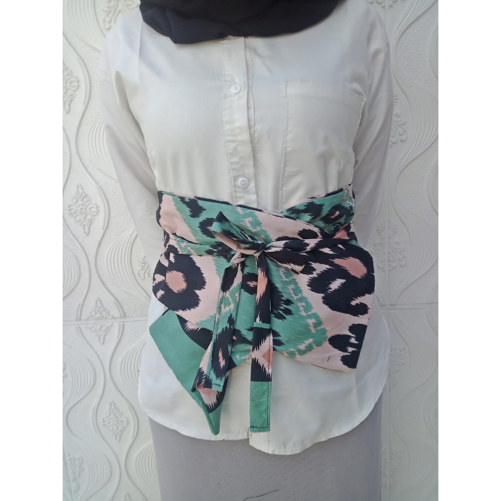 Jual Sabuk Kain Modern OBY Obi Belt Batik Ikat Pinggang Wanita Motif ...