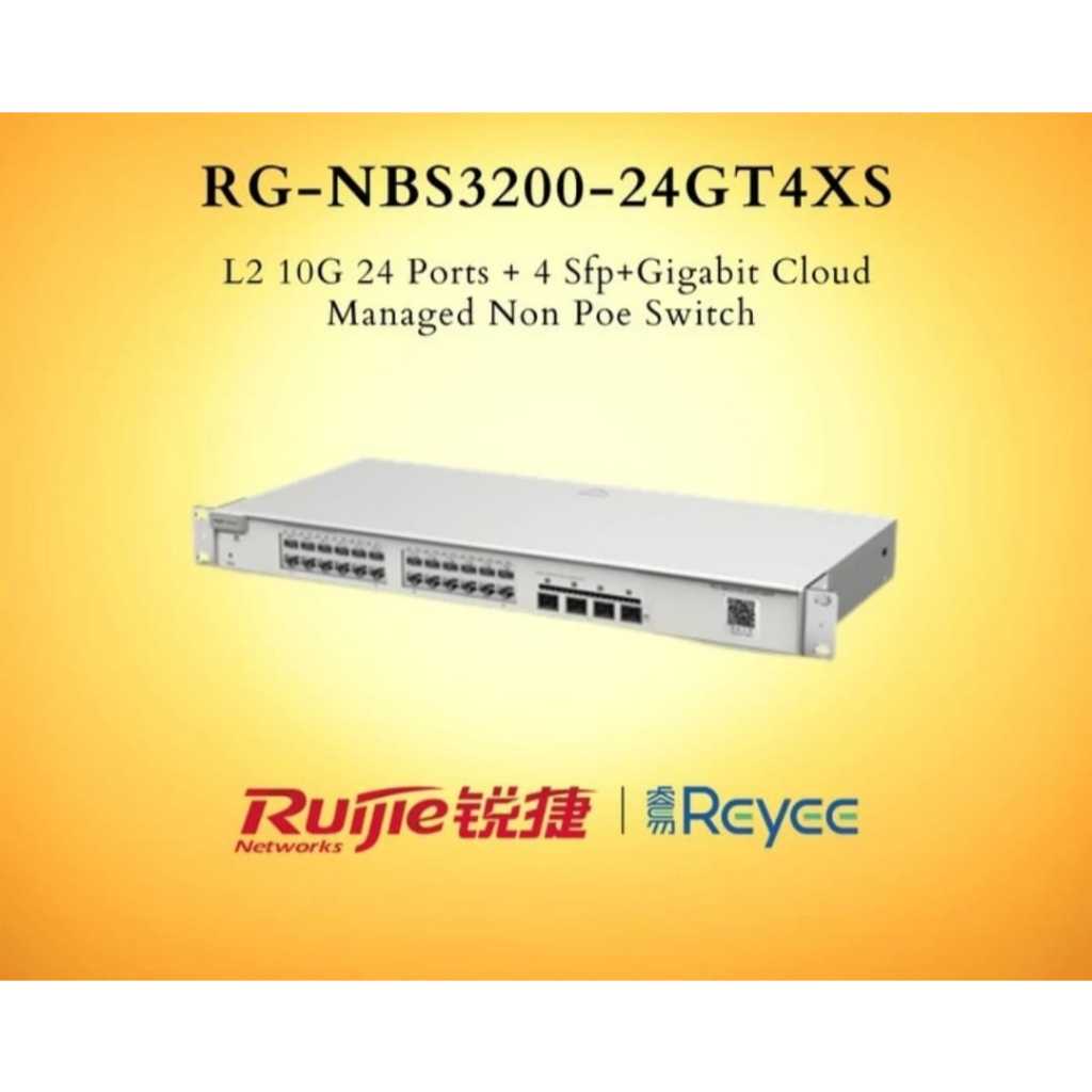 Jual 24g t4xs RG-NBS3200-24GT4XS 24Port 10G 4Port SFP 10G Managed ...