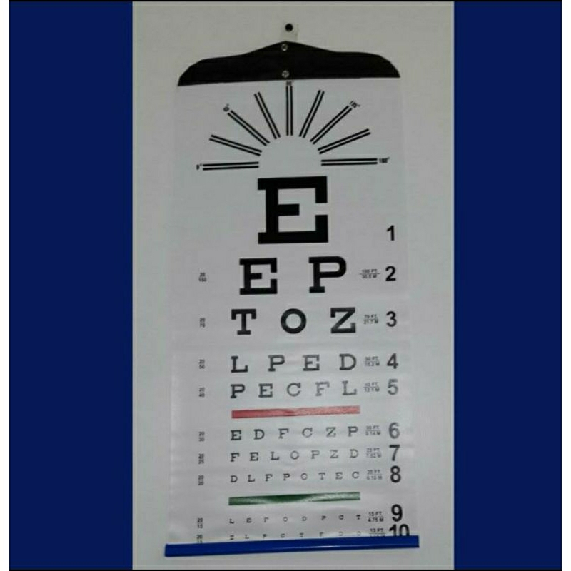 Jual SNELLEN CHART ALPHABET /ALAT TES MATA | Shopee Indonesia