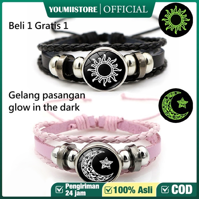 Jual COD Cross-Border Gelang Kulit Kekasih Matahari dan Bulan 2024 Baru ...
