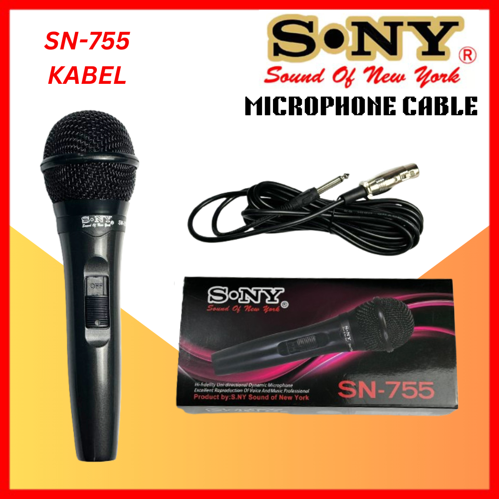 Jual S. NY SOUND OF NEW YORK MIC KABEL SN-755 MICROPHONE CABLE | Shopee ...