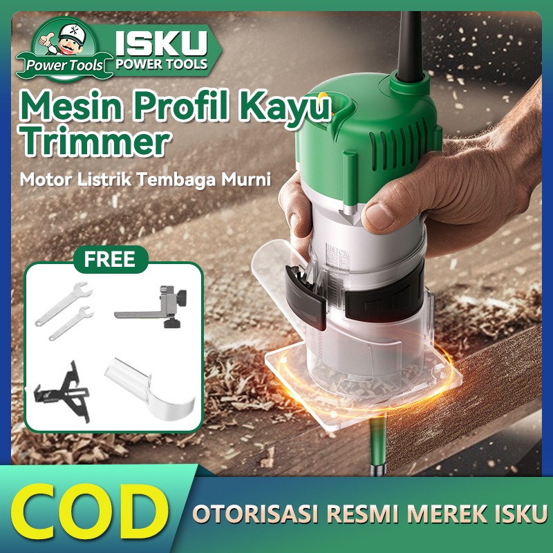 Jual ISKU Mesin Profil Kayu 6.35mm Mesin Trimmer Kayu Mesin Router ...