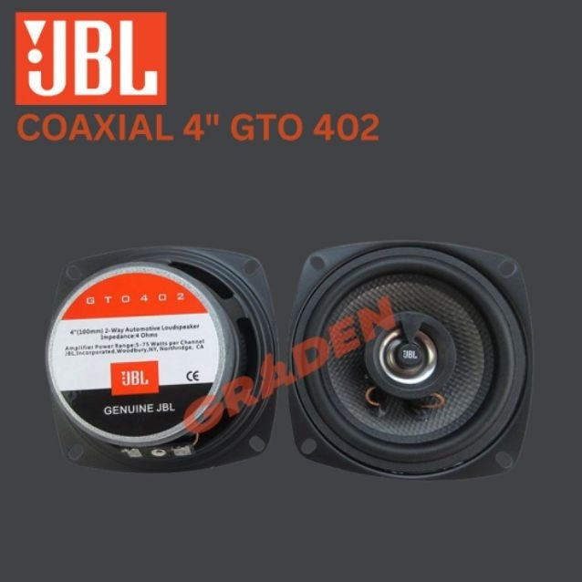 Jual SPEAKER MOBIL COAXIAL 4 INCH JBL GTO-402 | Shopee Indonesia