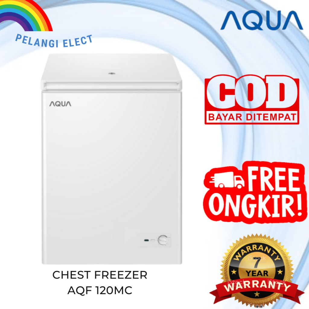 Jual AQUA Chest Freezer 100 Liter AQF 120 MC Kapasitas 100L AQF120MC ...