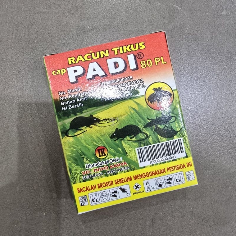 Jual RACUN TIKUS CAP PADI ORIGINAL. HARGA PER BOX:10 SACHET | Shopee ...