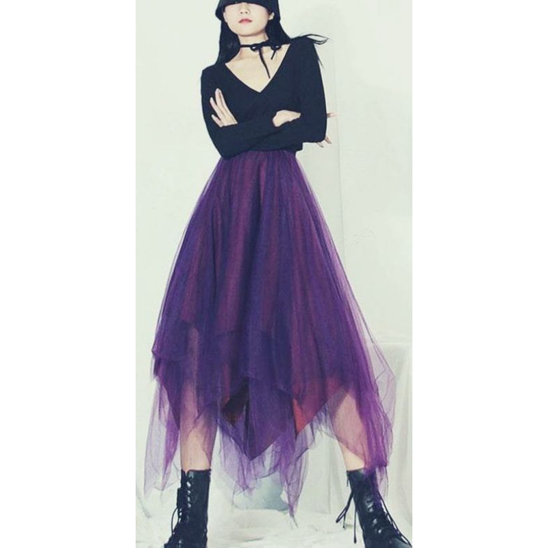 Jual Rok tutu zig zag tinggi 90cm lapis puring hijabers/no hijabers ...