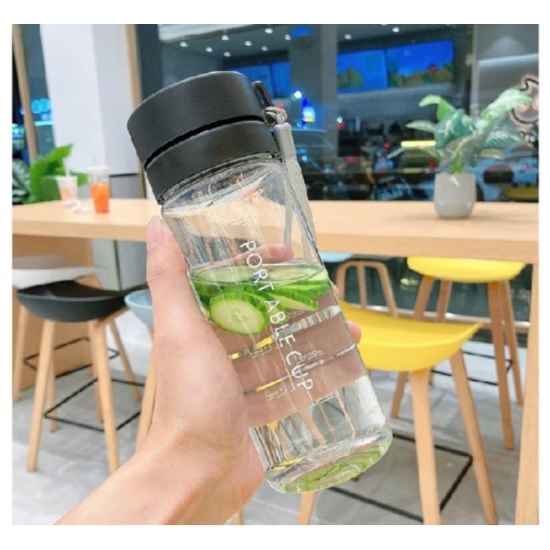 Jual BOTOL MINUM PLASTIK PORTABLE 600ML | Shopee Indonesia