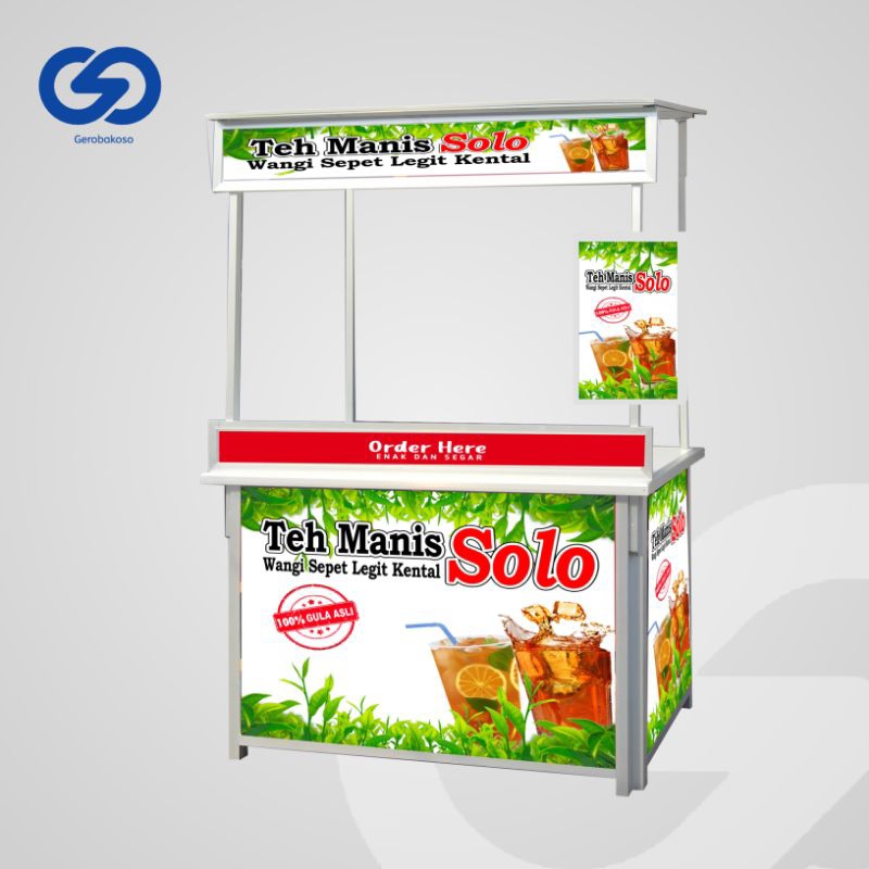 Jual Booth Portable - TEH SOLO (Bonus Menu) | Shopee Indonesia
