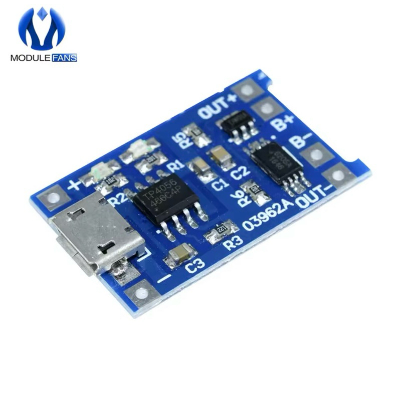 Jual TP4056 PROTEKSI MICRO USB PROTECTION 5V 1A MODUL CHARGER BATERAI ...
