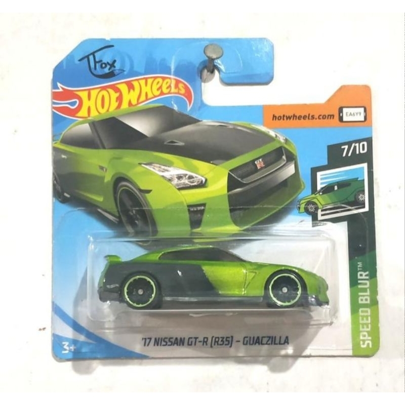 Jual Hot Wheels 17 Nissan GTR (R35) GUACZILLA Short Card | Shopee Indonesia