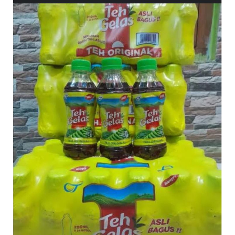 Jual Teh Gelas Botol 200 ml 1 karton isi 24 botol | Shopee Indonesia