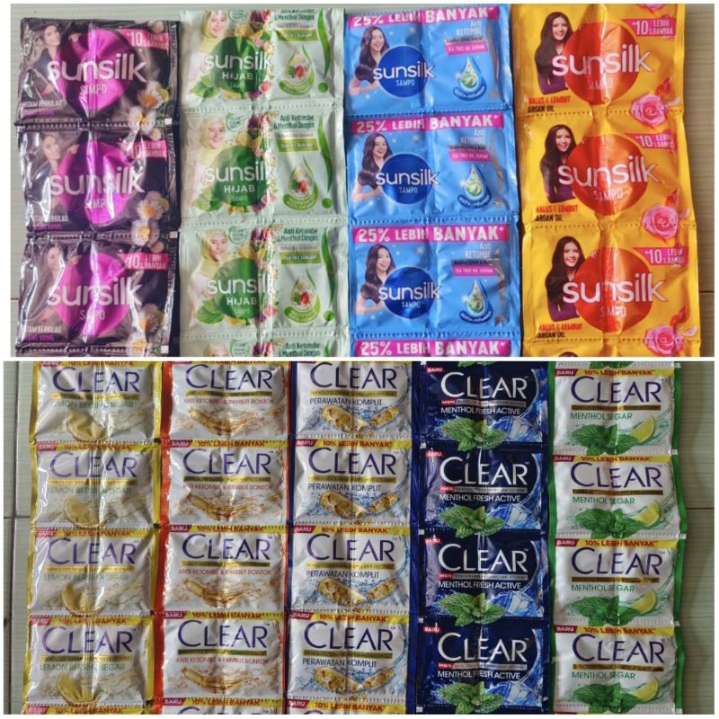 Jual Shampoo Sunsilk Clear Renteng Isi 24 saset/renceng | Shopee Indonesia