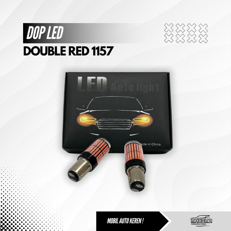 Jual Dop Led DOUBLE RED 1157 Lampu LED 1157 SUPER BRIGHT Lampu Led ...
