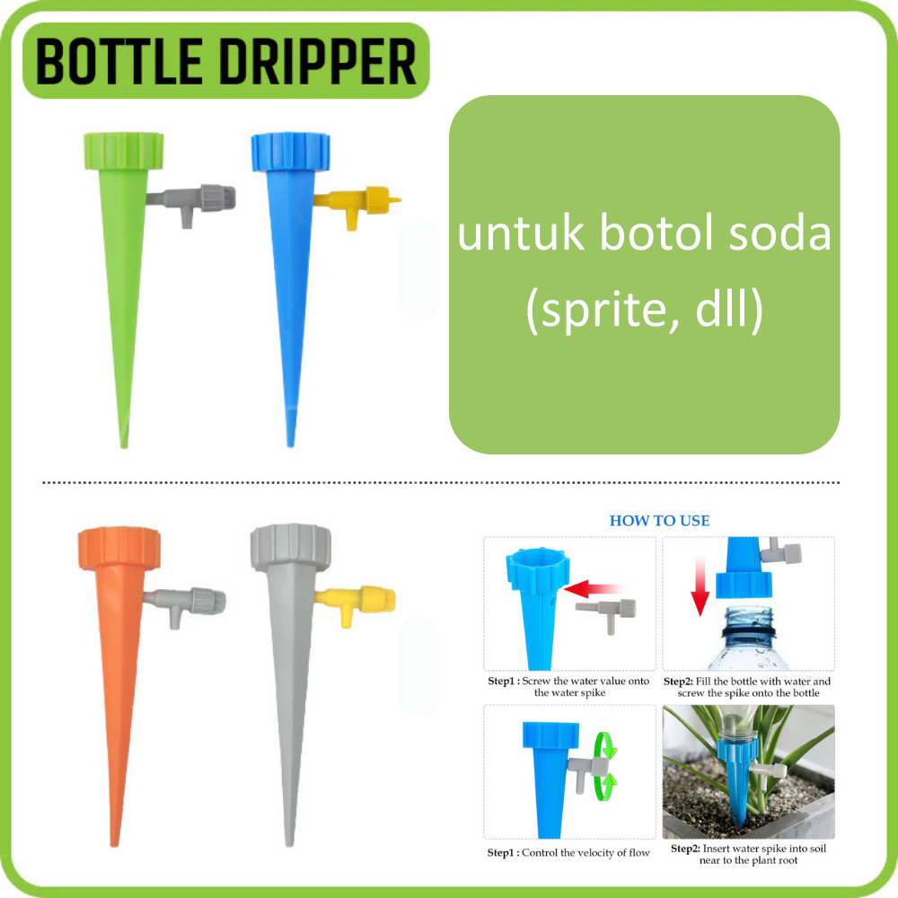 Jual 10pcs PAKET MURAH - DRIP TETES BOTOL Water Cone IRIGASI TETES ...