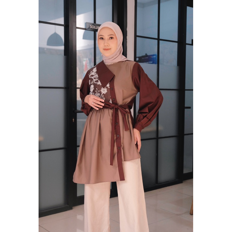 Jual LILY TUNIK Pakaian blouse wanita DYA ID | Shopee Indonesia